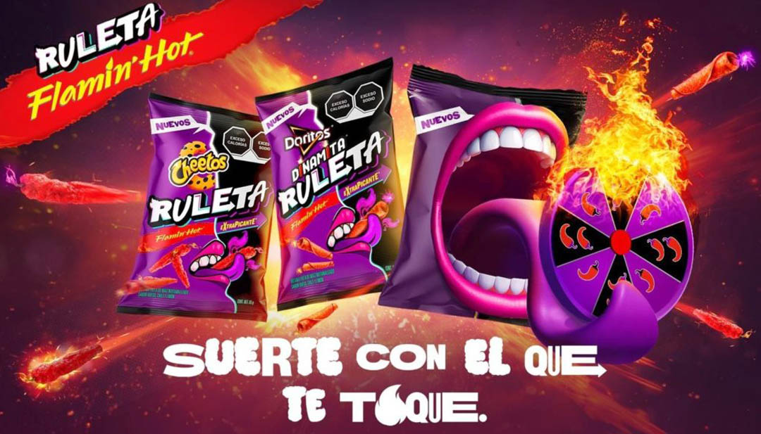 Conoce los nuevos Flamin’ Hot Ruleta… ¡Suerte con el que te toque!